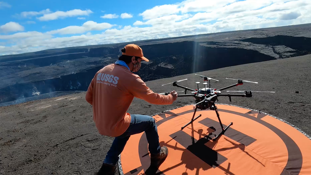 Mapping Volcano Eruptions With Drones