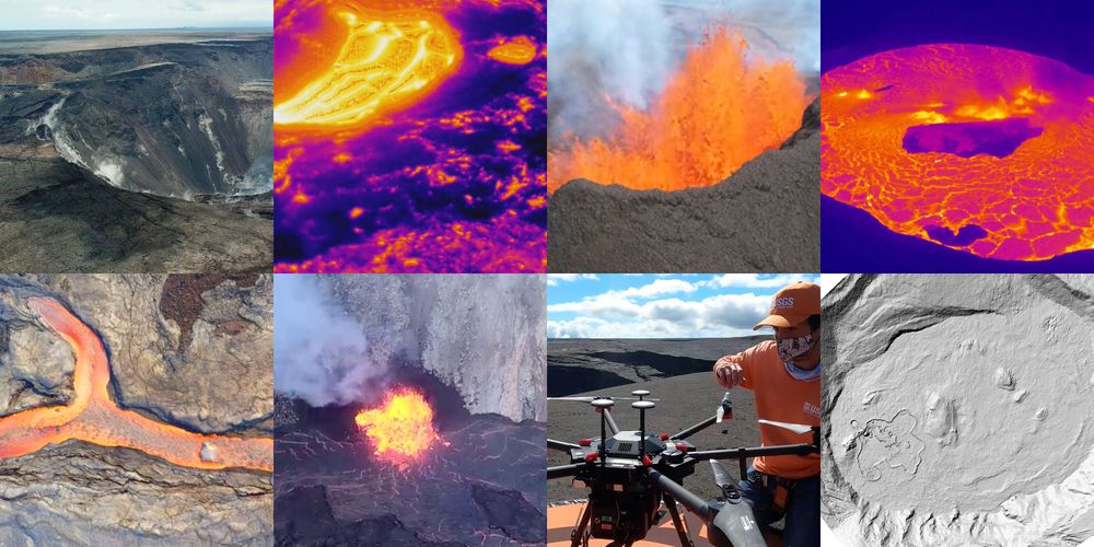 Mapping Volcano Eruptions With Drones